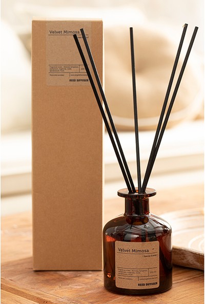 English Home Velvet Mimosa Kokulu Çubuk 250 ml Amber English Home Velvet Mimosa Kokulu Çubuk 250 ml Amber