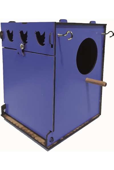 Poyraz Pett Lazer Kesim Küçük Boy Muhabbet Yuvalık Sol Yönlü Mavi Renk Poyraz Pett Lazer Kesim Küçük Boy Muhabbet Yuvalık Sol Yönlü Mavi Renk