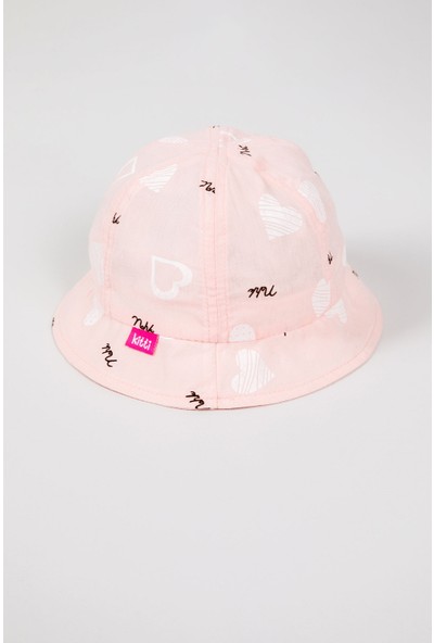Kitti Kız Bebek Baskılı Kova Şapka
