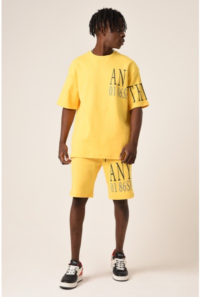 King Brich Oversize Kalıp T-Shirt Şort Alt Üst Takım King Brich Oversize Kalıp T-Shirt Şort Alt Üst Takım