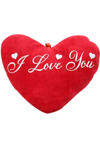 Brk Kalp Peluş I Love You Baskılı