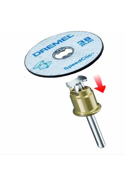 Dremel SC456B Kesme Di̇ski̇ 38 mm 12 Adet Speedcli̇ck