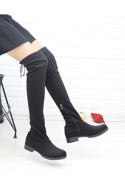 Nesil Shoes Smh 300 Siyah Strech Diz Üstü Kadın Çizme Nesil Shoes Smh 300 Siyah Strech Diz Üstü Kadın Çizme