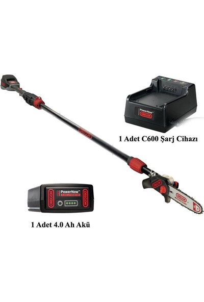 Oregon PS250 4 Ah + C600 Şarjlı Yüksek Dal Budama Makinesi Oregon PS250 4 Ah + C600 Şarjlı Yüksek Dal Budama Makinesi