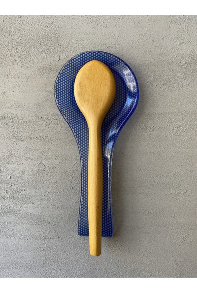 Zigo Glass Kliun Lacivert 2'li Cam Kirlik Kaşıklık Seti