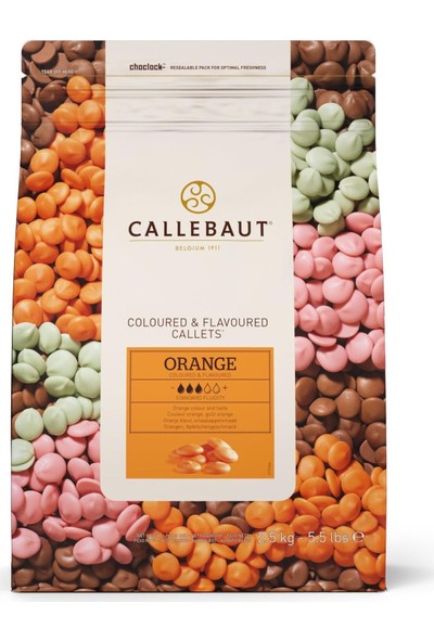 Callebaut Portakallı Damla Çikolata 2,5 kg