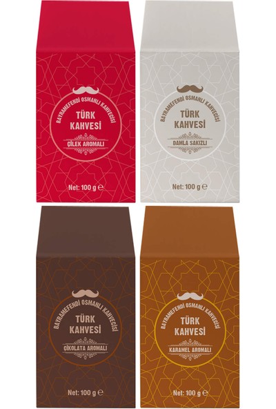 Bayramefendi Osmanlı Kahvecisi 4'lü Aromalı Türk Kahvesi