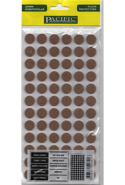 Pacıfıc 15 mm Yapıştırma Keçe