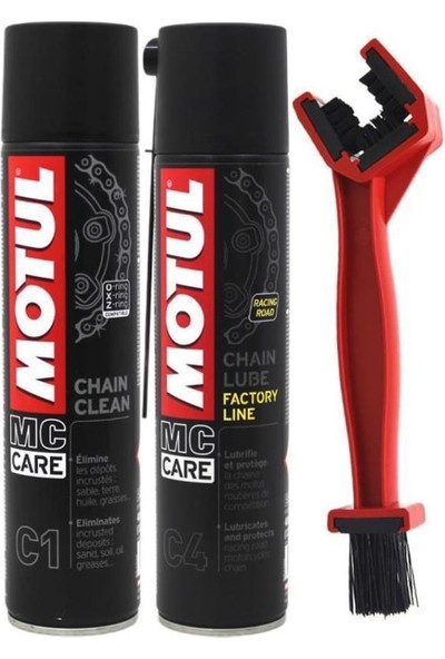Işıklar Motul Zincir Bakım Seti C1 C4 Temizleme Fırçası Işıklar Motul Zincir Bakım Seti C1 C4 Temizleme Fırçası
