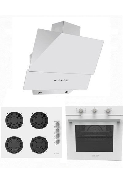 Exep Hero Beyaz 3'lü Ankastre Set (ED402-EO320-EF240)