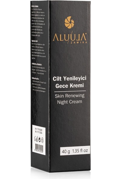 ALUULA Zawira Cilt Yenileyici Gece Kremi (Hücre Yenileme ve Anti-Aging) ALUULA Zawira Cilt Yenileyici Gece Kremi (Hücre Yenileme ve Anti-Aging)