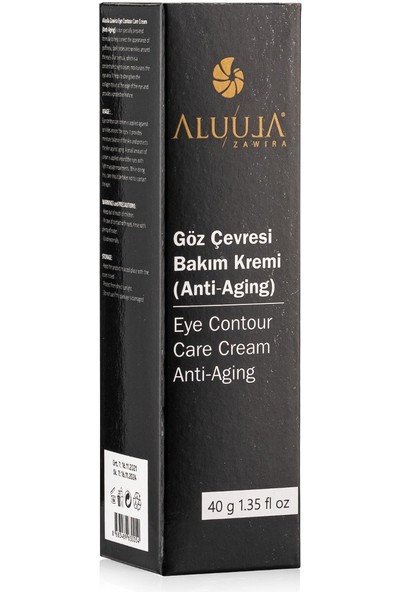 ALUULA Zawira Göz Çevresi (Anti-Aging) Bakım Kremi 40 Gr ALUULA Zawira Göz Çevresi (Anti-Aging) Bakım Kremi 40 Gr