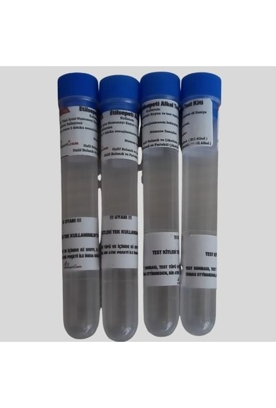 Etilsepeti Etil Metil Test Kiti 4 Adet Etilsepeti Etil Metil Test Kiti 4 Adet