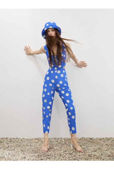 Nocturne Desenli Slouchy Pantolon