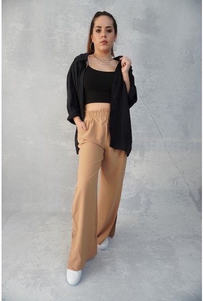 Düşük Omuz Oversize Gömlek