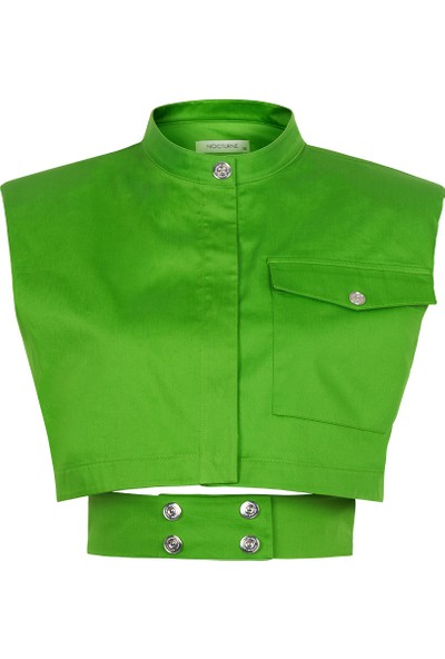 Nocturne Vatkalı Crop Gömlek Nocturne Vatkalı Crop Gömlek