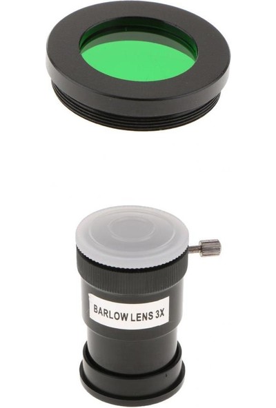 Lovıver Çok Kaplamalı Teleskop Mercek Seti Barlow Lens 3x M42 Konu ve Yeşil Filtre (Yurt Dışından) Lovıver Çok Kaplamalı Teleskop Mercek Seti Barlow Lens 3x M42 Konu ve Yeşil Filtre (Yurt Dışından)