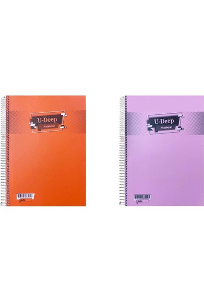 Umut U-Deep A4 Spiralli Defter Pp. Kapak 96 Yp. 1 Kareli + 1 Çizgili Umut U-Deep A4 Spiralli Defter Pp. Kapak 96 Yp. 1 Kareli + 1 Çizgili