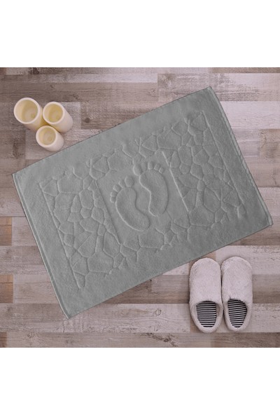 Regule 3'Lü Ayak Havlusu Taş Desenli 50x70 Cm Ayak Çizgili
