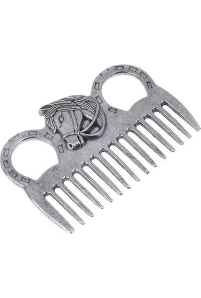 Homyl Paslanmaz Çelik Cilalı At Midilli Bakım Tarak Aracı Currycomb Aksesuar (Yurt Dışından)