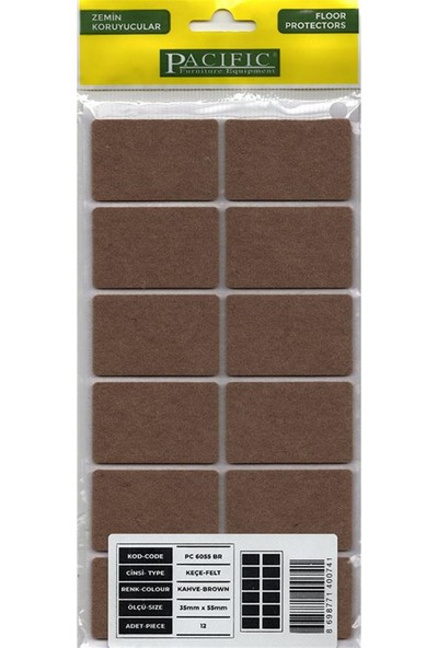 Pacıfıc 35 x 55 mm Yapıştırma Keçe