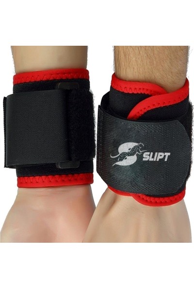 Slipt Neopren Ayarlanabilir 2'li El Bilekliği Dura-Strong Kırmızı Bileklik
