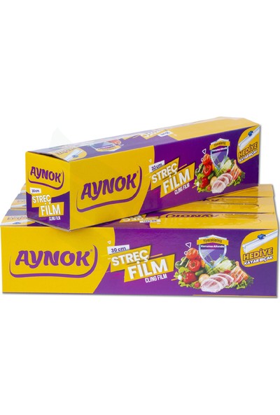 Ersin Ambalaj Aynok Streç Film Gıdaya Uygun 30 cm x 150 mt