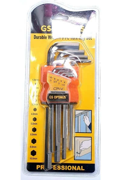 Yıldız 9 Değişik Uçlu Alyan Seti Yıldız 9 Değişik Uçlu Alyan Seti