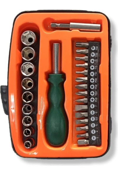 Tools Cq Tools Cr-V 25 Parça Bits Uç Tornavida Lokma Seti Tools Cq Tools Cr-V 25 Parça Bits Uç Tornavida Lokma Seti