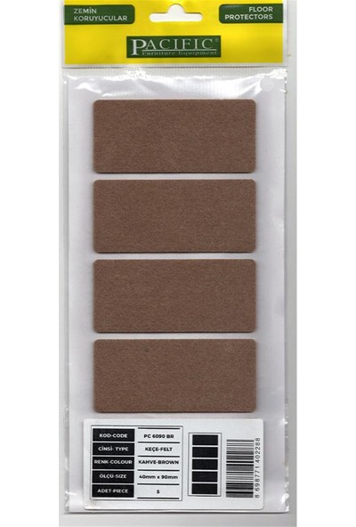 Pacıfıc 40 x 90 mm Yapıştırma Keçe