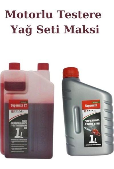 Ital Motorlu Testere Yağ Seti Maksi