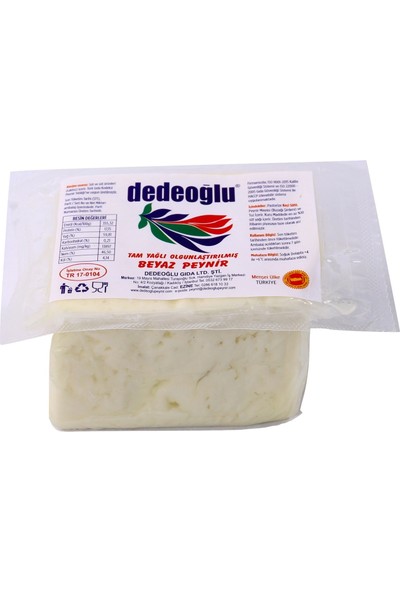 Dedeoğlu Beyaz Peynir 1300 gr (%50 Keçi Sütü %50 Inek Sütü)