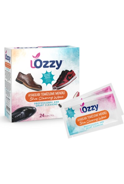Lozzy Ayakkabı Temizleme Mendili 24 Adet x 3 Pk. Lozzy Ayakkabı Temizleme Mendili 24 Adet x 3 Pk.