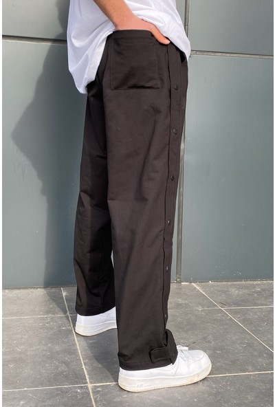 Flaw Çıt Çıt Detay Siyah Losse Fit Pant Flaw Çıt Çıt Detay Siyah Losse Fit Pant