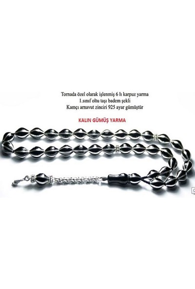İpek Silver Koleksiyonluk 6 Yarma 1.sınıf Erzurum Oltu Taşı Tesbih İpek Silver Koleksiyonluk 6 Yarma 1.sınıf Erzurum Oltu Taşı Tesbih
