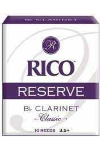 Rico Royal Rico Reserve Classic RCT10355 Sib Klarnet Kamışı No:3,5+ Rico Royal Rico Reserve Classic RCT10355 Sib Klarnet Kamışı No:3,5+