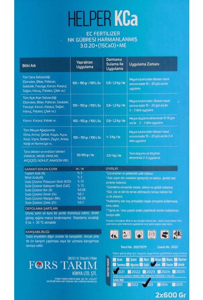 Fors Tarım Helper Kca 3.0.20+(15CAO)+ME