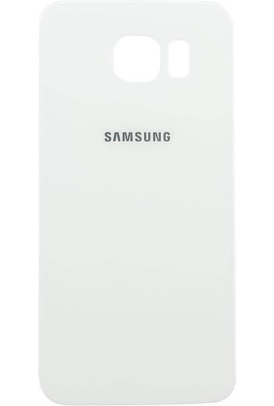 Nokta Teknik Samsung Galaxy S6 Edge G925 Arka Kapak Batarya Pil Kapağı - Beyaz