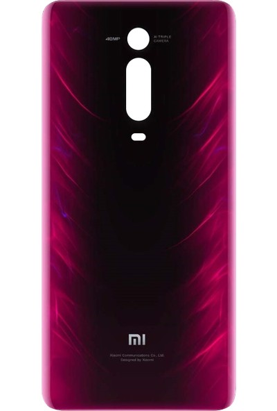 Nokta Teknik Xiaomi Mi 9t Arka Kapak Batarya Pil Kapağı Kırmızı