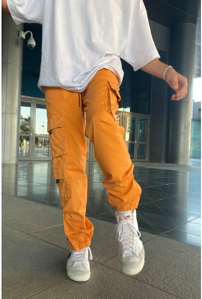 Flaw Orange Pocket Premium Cargo Pants Flaw Orange Pocket Premium Cargo Pants
