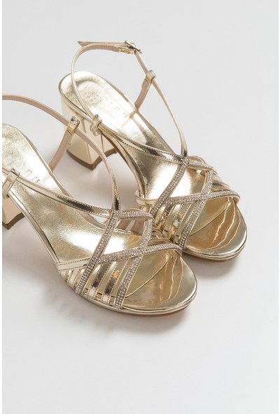 Luvi Paula Dore Taşlı Topuklu Kadın Ayakkabı