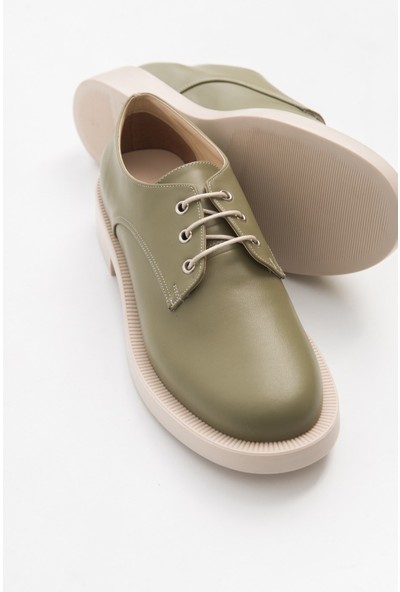 Luvi Clıo Yeşil Cilt Kadın Ayakkabı