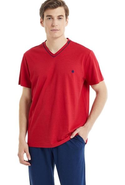 Blackspade 30815 V Yaka Normal Bel DüzMavi Erkek Pijama Takımı Blackspade 30815 V Yaka Normal Bel DüzMavi Erkek Pijama Takımı