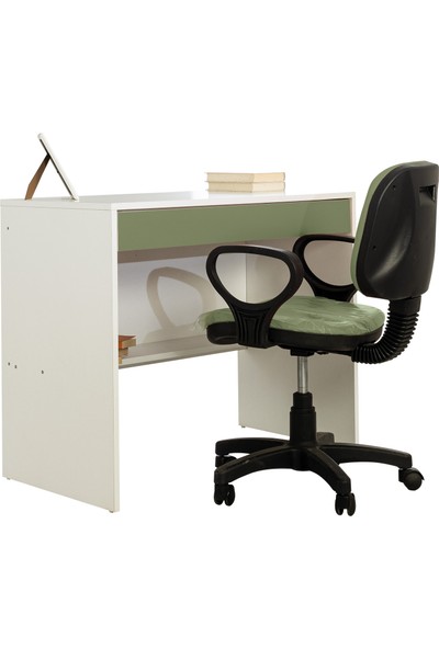 Güven Mobilya Okyanus Masa Beyaz / Yeşil Kiwi Masa