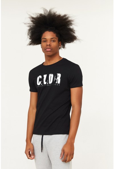 Cazador 4147 Cazador Erkek T-Shirt Siyah