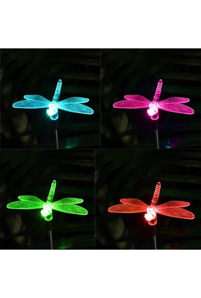 Solar Yusufçuk Güneş Enerjili Bahçe Lambası Rgb 2 Li Set