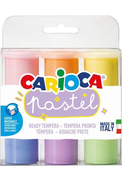 Carioca Tempera Suluboya Yıkanabilir Pastel Renk