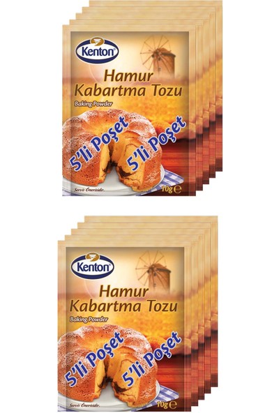 Kenton Kabartma Tozu 50 gr 5'li x 2