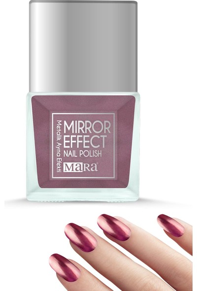 Mara Metalik Ayna Efektli Oje Pembe 15ML