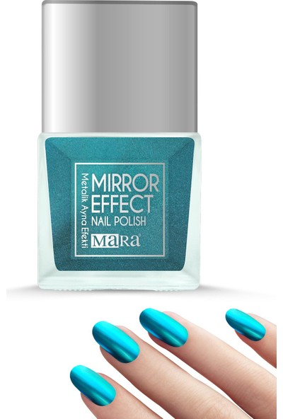 Mara Metalik Ayna Efekli Oje Mavi 15ML